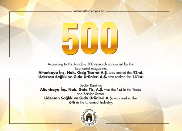 ANADOLU 500 – 2020 – Altunkaya Group